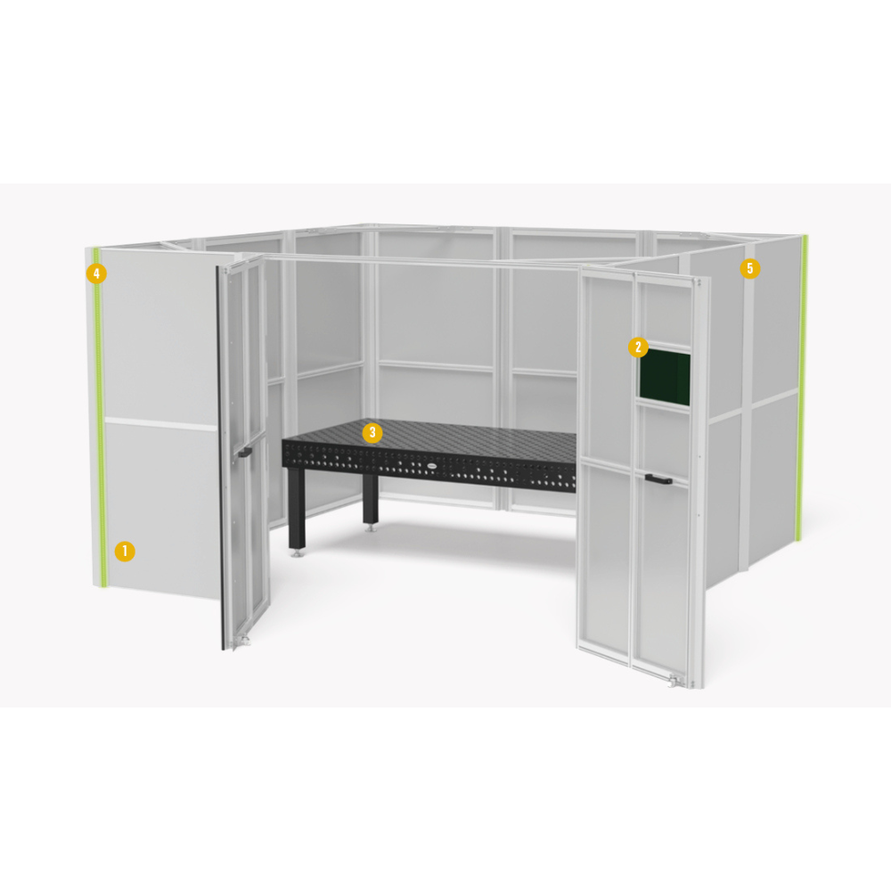 Siegmund 3.6M X 3.6M Laser Welding Cell/Cabin — Enquip Supplies
